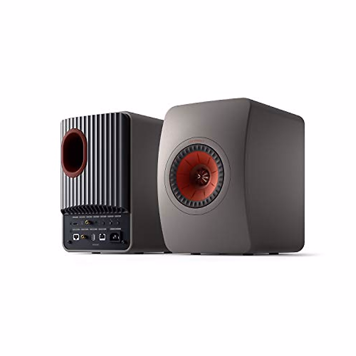 KEF LS50 Wireless II (Pair, Titanium Grey) and KEF KC62 Subwoofer (Black)