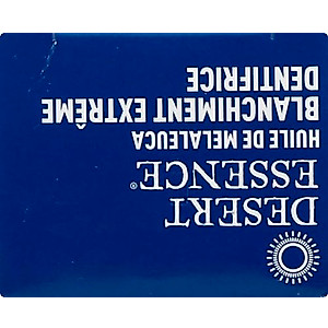 Desert Essence Natural Tea Tree Oil Whitening Plus Toothpaste - Cool Mint - 6.25 Oz - Antiseptic Tea Tree Oil - Zinc Citrate - Baking Soda - Freshens Breath - Reduced Plaque - Fluoride & Gluten Free