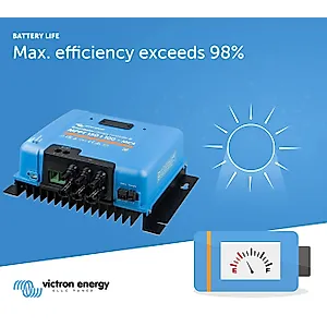 Victron Energy SmartSolar MPPT MC4 150V 100 amp 12/24/36/48-Volt Solar Charge Controller (Bluetooth)