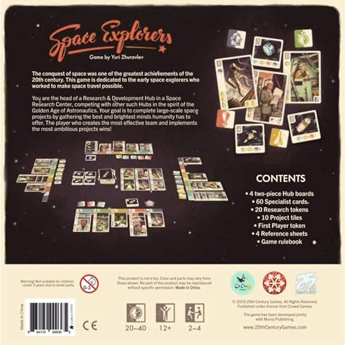 25th Century Games Space Explorers, Strategy Board Game, Space Race