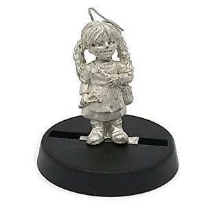 Stonehaven Dwarf Girl Miniature Figure (for 28mm Scale Table Top War Games) - Made in USA