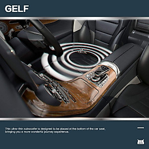 DEVMO GELF 8" Compact Enclosed Powered Enclosed Subwoofer for CAR Under seat