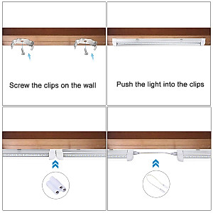 Singteam 10Pack 8Ft LED Shop Light Fixture, 90W Integrated LED Tube Light,10000LM, 6500K, Clear Cover,High Output,Double Row V Shape 270 Degree LED Lighting for Garage Warehouse Workshop Basement