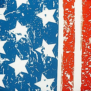 ABS Novelties Flag Pattern 10 Pocket Tote Black