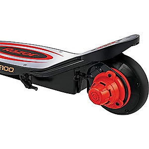 Razor Power Core E100 Electric Scooter - 100w Hub Motor, 8" Air-filled Tire, Up to 11 mph and 60 min Ride Time, for Kids Ages 8+