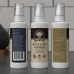 Muscle and Joint Pain Relief Cream for Dogs - Quick Absorption Liniment for pain relief for dogs - Made in USA with Natural Ingredients - For Acute and Chronic Arthritis Pain - Dog Joints Pain Relief