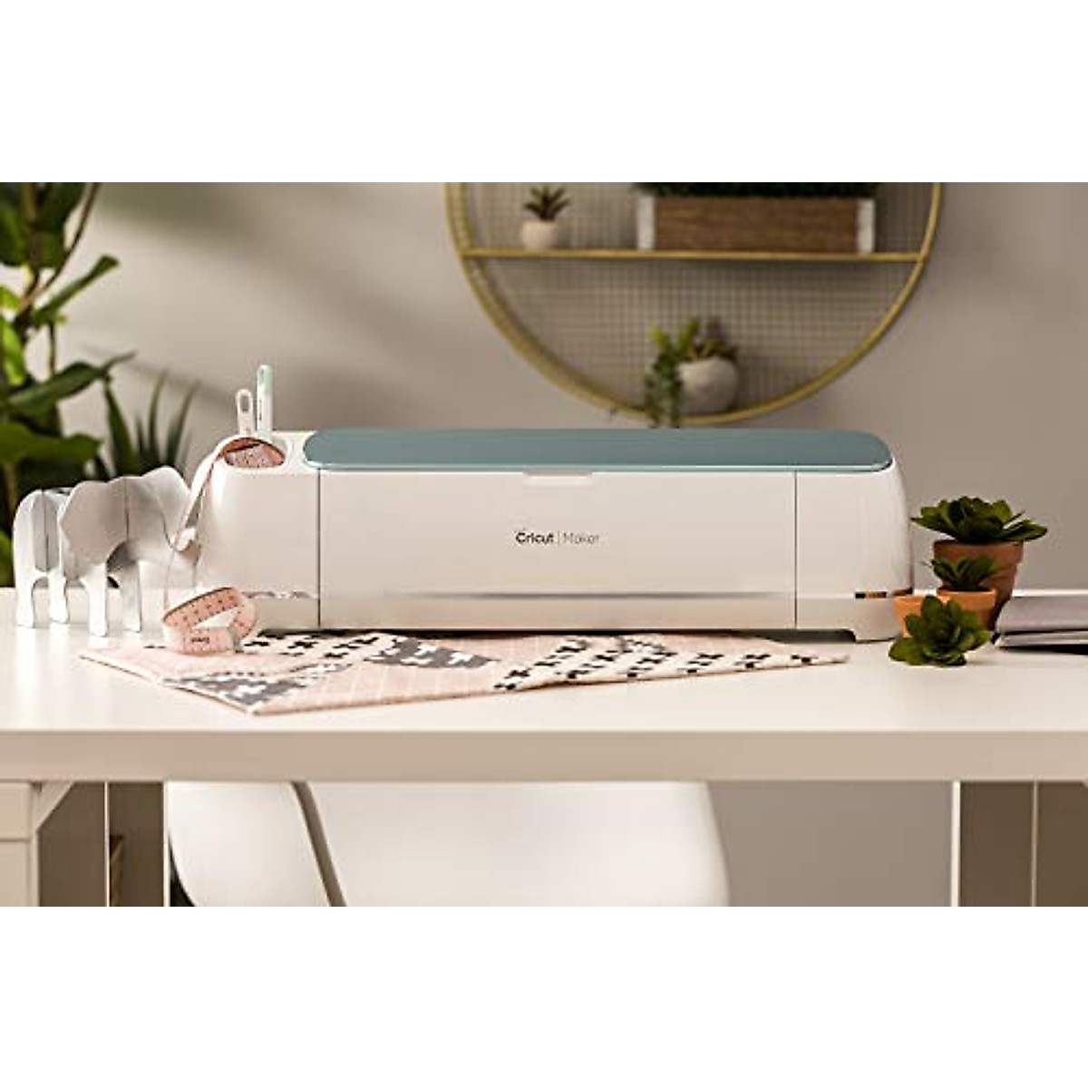 Cricut Maker - Smart Cutting Machine - With 10X Cutting Force, Cuts 300+ Materials, Create 3D Art, Home Decor & More, Bluetooth Connectivity, Compatible with iOS, Android, Windows & Mac, Blue