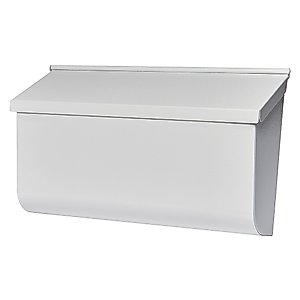 Gibraltar Mailboxes Woodlands Medium Capacity Galvanized Steel White, Wall-Mount Mailbox, L4009WW0