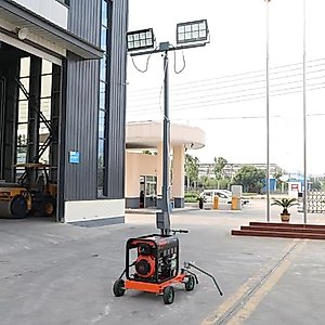 Manual/Pneumatic/Hydraulic Lifting Light Tower Led Compact Mobile Light Tower