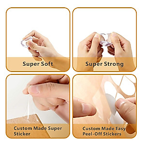 Onwon 8 Pcs Proofing Corner Protectors - Soft & Elastic - Clear Edge Corner Guards Table Corner Bumpers for Safety - Furniture & Sharp Cover Corners Proofing