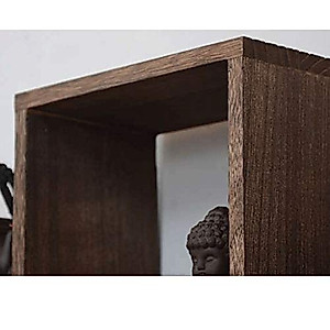 LLRYN Rustic Wall-Mounted Racks - Solid Wood. Suitable for Entrance passages, Kitchens, bathrooms, Living Rooms, etc. (Size : E)