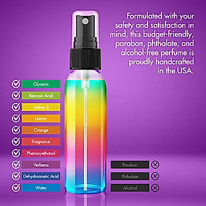 Eclectic Lady Body Spray for Women, 8 Oz Lemon Verbena Body Mist with Long-Lasting Fragrance, Fresh, Wonderful Scent for Spring & Summer, Floral & Fruity Perfume for Women with Orange, Daily Use