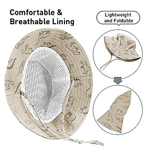 ORVINNER Baby Sun Hat Cotton, Toddler UPF 50+ Sun Protection Beach Bucket Hat Kids Boys Girls Wide Brim Summer Play Hat (A1-Navy, 2-4T)