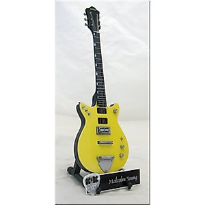 MALCOLM YOUNG Miniature Guitar Jet Firebird AC/DC with Guitar Pick