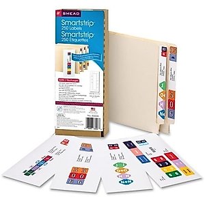 Smead SmartStrip Refill Label Kit, 250 Label Forms/Pack, Inkjet