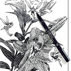 Uni Ball Pin Drawing Pen 0.3Mm - Black (Dozen Box)