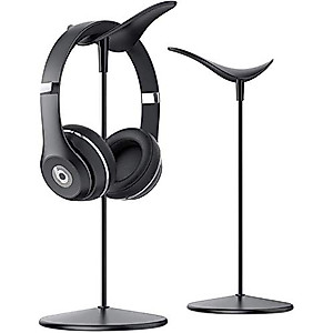 Lamicall Headphone Stand, Desktop Headset Holder - Desk Earphone Stand, for All Headsets Such as Airpods Max, HyperX Gaming Headphones, Beats/Sony/Sennheiser Music Headphones - Black