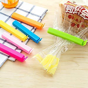 KKpxafl Plastic Sealing Clips for Food and Snack Bags(12 PCS), 4.33 inch