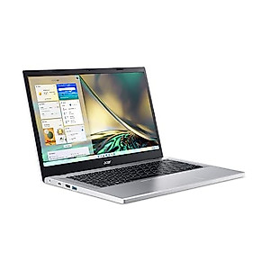 Acer Aspire 3 A314-36P-35UU Slim Laptop | 14.0" Full HD IPS Display | Intel Core i3-N305 Processor | Intel UHD Graphics | 8GB LPDDR5 | 128GB NVMe SSD | Wi-Fi 6 | Windows 11 Home in S Mode,Silver