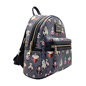 Loungefly X Disney LASR Exclusive Villains Stained Glass Mini Backpack