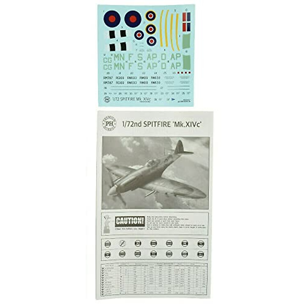 Premium Hobbies Spitfire Mk. XIV C 1:72 Plastic Model Airplane Kit 132V
