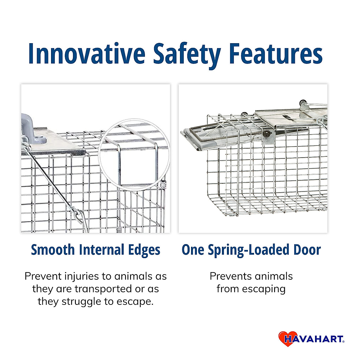 Havahart 1083 Catch and Release Small 1-Door Easy Set Humane Live Animal Trap for Squirrels, Rabbits, Skunks, and Other Small Animals