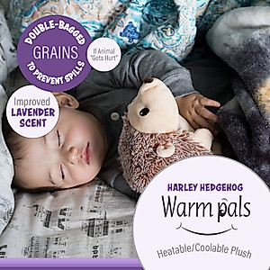 Warm Pals - Harley Hedgehog - 1.5lbs - Cozy Microwavable Lavender Scented Plush Toys - Heated Stuffed Animal - Heatable Coolable Bedtime Comfort Plushie