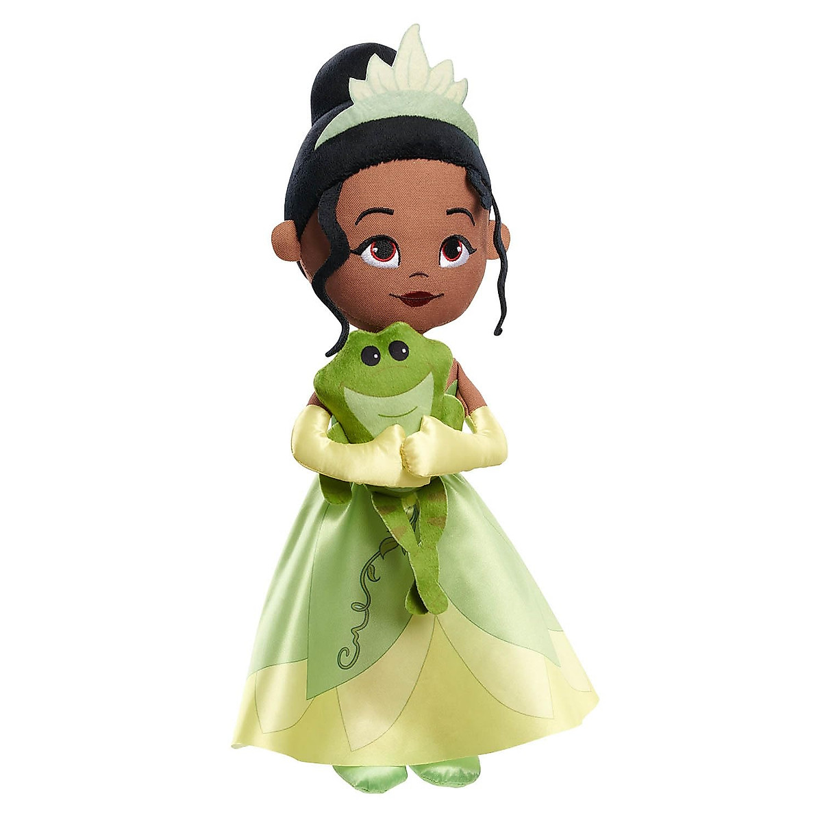 Disney Princess Lil' Friends Plush Tiana & Naveen 14.5-inch Plush Doll, Officially Licensed Kids Toys for Ages 3 Up, Gifts and Presents by Just Play