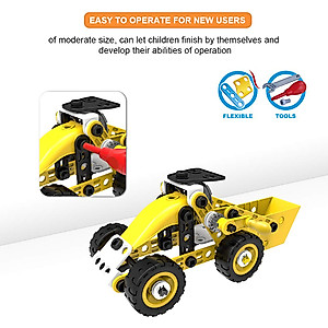 STEM Building Toys for 6+ Years Old Boys and Girls - 8in1 Construction Engineering Building Toy Erector Set for Kids 6 7 8 9 10 Years Old - Educational STEM Toy for Boys Age 8-12 - Fun Birthday Gift