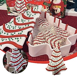 SANIKAWA Christmas Tree Cake Storage, Christmas Candy Snack Storage Decoration, Christmas Tree Box Can Put All Christmas Tree Cakes In A Beautiful Decorative Position