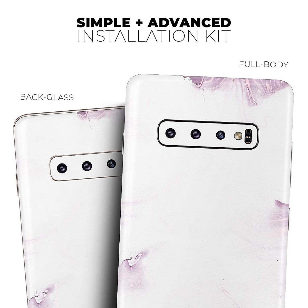 DesignSkinz Marbleized Swirling Pink Border v5 Protective Vinyl Decal Wrap Skin Cover Compatible with The Samsung Galaxy S20 (Screen Trim & Back Glass Skin)