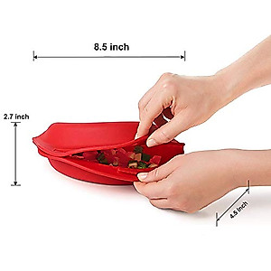 WINGSIGHT Silicone Omelette Maker Non Stick Foldable Microwave Egg Roll Baking Pan Omelet Tool,Quick and Easy 2 in 1 Silicone Omelet Tool Breakfast Set (1 pack)