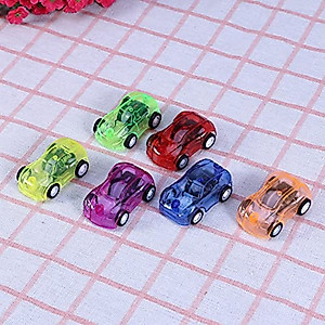jojofuny 24pcs Color Random Pull and Boy Toys Car Children Transparent Gifts Mini Back Vehicle Push