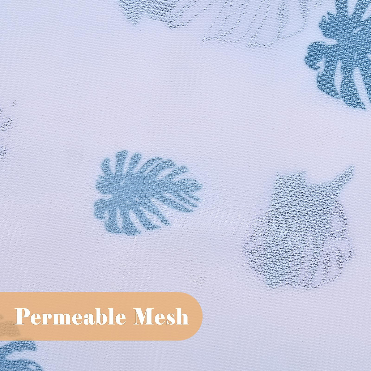 Yonchic Durable Laundry Bag, Mesh Laundry Bags with Premium Zipper, 5 Pack Washing Machine Wash Bags for Delicates Blouse, Hosiery, Underwear, Baby Clothes, Travel Organization Bag (Leaves)