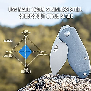 OKNIFE Parrot EDC Folding Pocket Knife Mini Drever Folding Pocket Knife Bundle