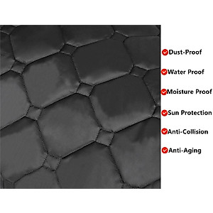 GLHDDL-Upright Piano Cover-Black Piano Protection Cover-Thick Cotton Lining, Waterproof, Dustproof, Sunscreen, Anti-collision-Protection of Piano Aging-Washable Piano Full Cover