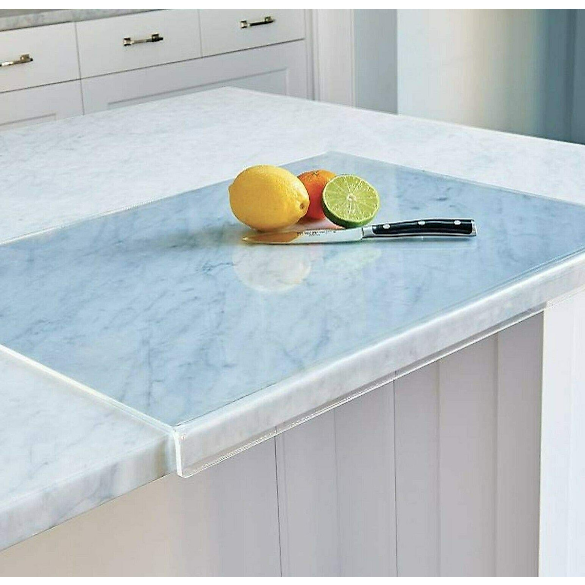 Clear Cutting Board for Kitchen with Lip with Non Slip 24" Wide x 16" Long (Small) AZM Displays