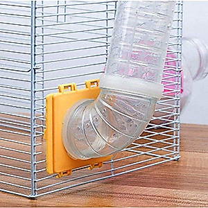 WEISHENG 4 Pieces Hamster Cage Connection Board Metro Cage Replacement Tube Connector Stretch Resistant Flexible Connection Accessories for Small Pets 5.5 cm / 2.17 inch