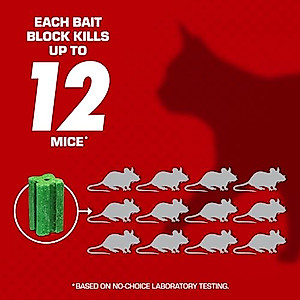 Tomcat Mouse Killer Child Resistant, Disposable Station (4 Disposable Traps)