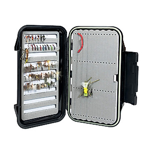 New Phase – Swing Leaf Double Sided Dropper Rig Fly Fishing Box - Ice Fishing Box Durable Large Watertight Case - Holds Hundreds of Flies and Streamers
