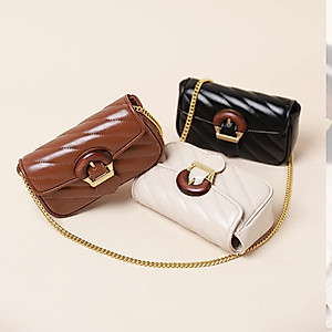 YXBQueen Designer Handbags for Women Crossbody Purses and Handbags Quilted Chain Bag Small Crossbody Handbag