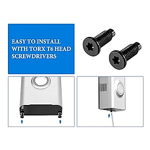 Belleone Doorbell Security Screws Bolts Replacement with Screwdriver, T6 Torx Head Safety Screws, 2 Pack