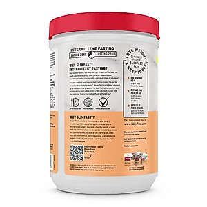 SlimFast Intermittent Fasting, Casein Protein Powder, Biotin with Vitamin & Mineral Bend, with Fiber, No Added Sugar, Snack Shake Mix- Vanilla Cupcake, 10 Servings (Pack of 2)