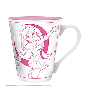 ABYSTYLE Sailor Moon Gift Sets Include Ceramic Coffee Tea Mug, Keychain, and Journal Anime Manga Drinkware Home &Kitchen Essentials Dishwasher and Microwave Safe (3 Pc. Moon Princess)