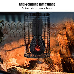 Wchiuoe Reptile Lamp Cover, Round Reptile Anti-Scald Lamp Cover Heater Guard for Heating Light Reptile Protection, Heating Bulb Guard Pet Scald Prevention