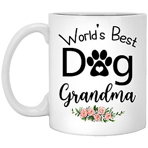 World's Best Dog Grandma Coffee Mug, Gift For Dog Lover, Pet Lover Mug, Fur Parents Gif 11oz