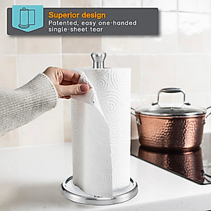 Polder Stainless Steel Single-Tear Paper Towel Holder