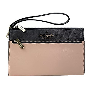 Kate Spade Medium Saffiano Leather Wristlet (Warm beige)