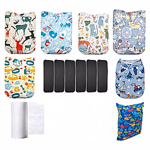 LilBit Baby Reusable Pocket Cloth Diapers (YMXZH6K02)