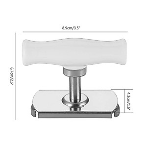Adjustable jar opener for weak hands Stainless Steel Anti-skid Can Openers Labor-Saving Twist Screw Capping Tool, Fit Seniors, Arthritis, Women, Chilren,Bottle Bottle Opener Keychain Included
